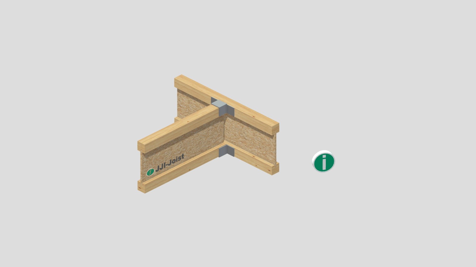 F16 | Single JJI-Joist to JJI-Joist (light load) - 3D model by JamesJonesTSD [7e60f8e] - Sketchfab