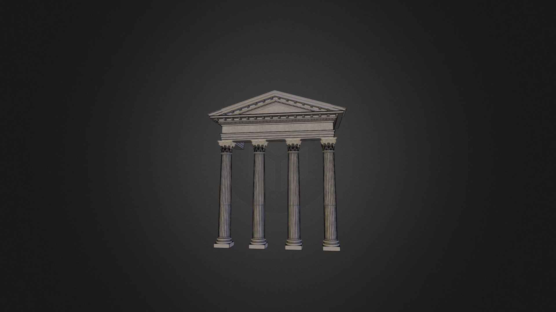 Frontón Corintio - 3D model by iglesia [7e61fb1] - Sketchfab