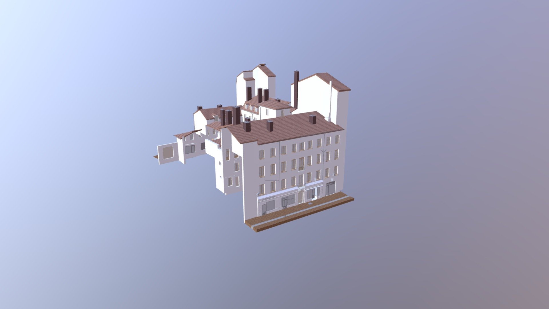 Traboule - Vieux Lyon - 3D model by ALTEA EXPERTS - Géomètre-Expert ...