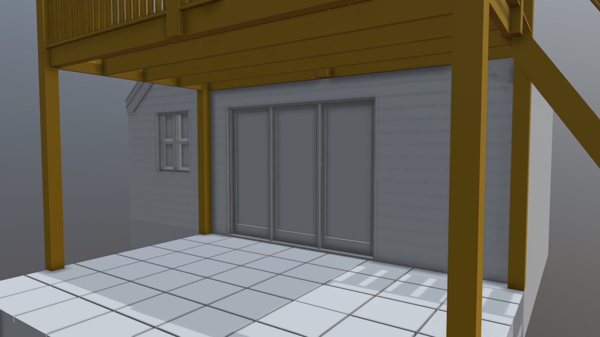Balcony - 3D model by BenBurr [7e62a93] - Sketchfab