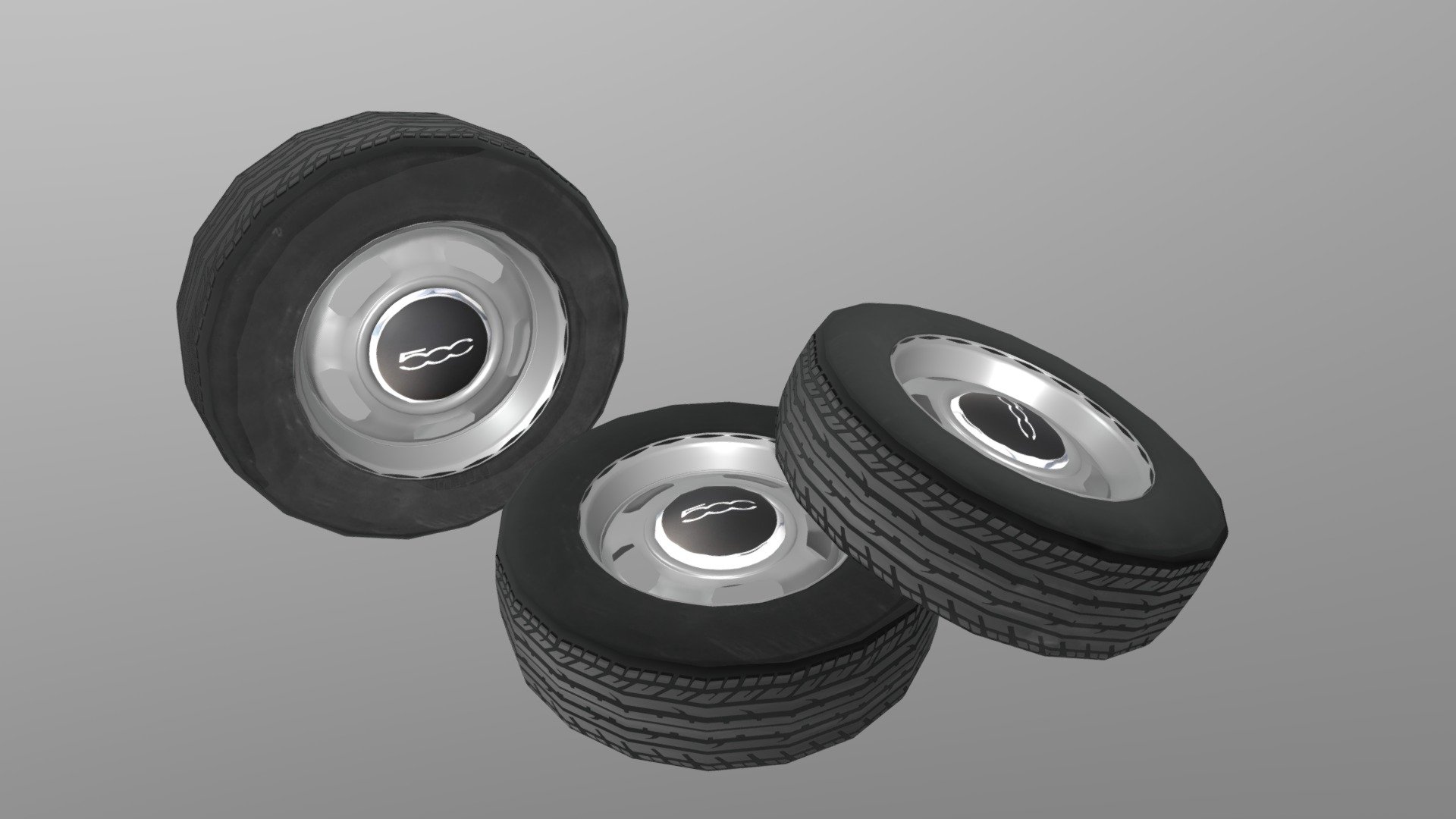 fiat 500 wheel - 3D model by Ainaritxu14 [7e62d7d] - Sketchfab