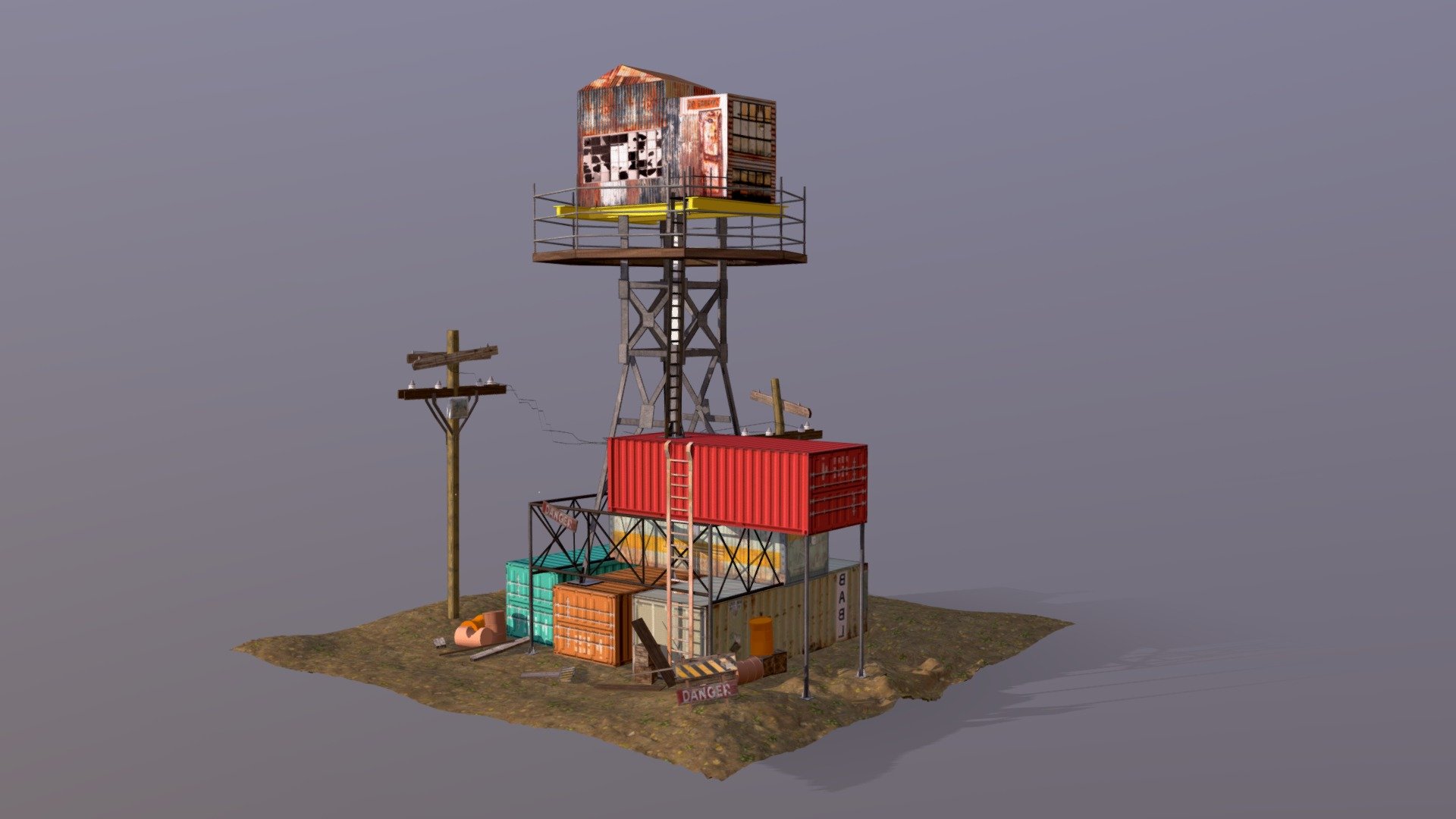 Outpost_environment - 3D model by Sitti [7e62f5a] - Sketchfab