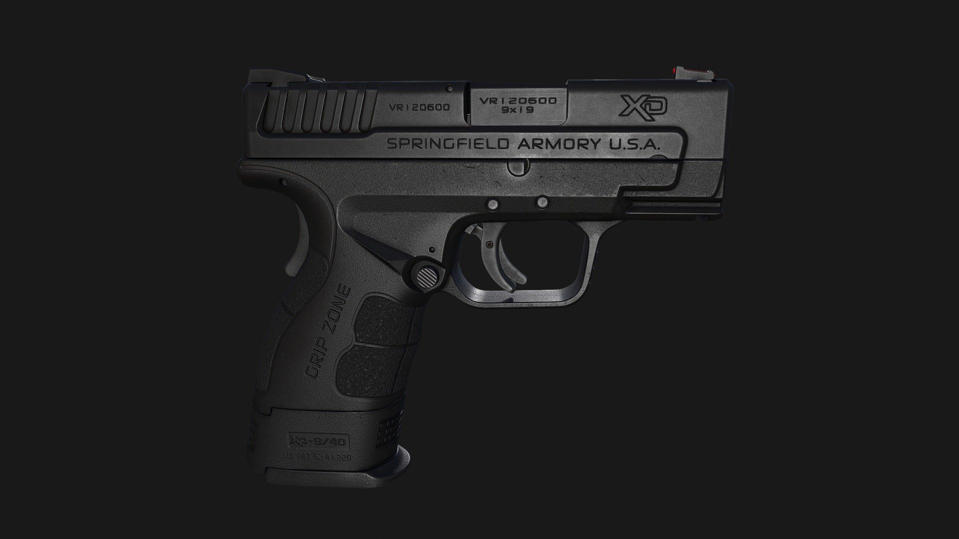 Springfield Armory XD Mod.2 Sub-Compact - Download Free 3D model by ...