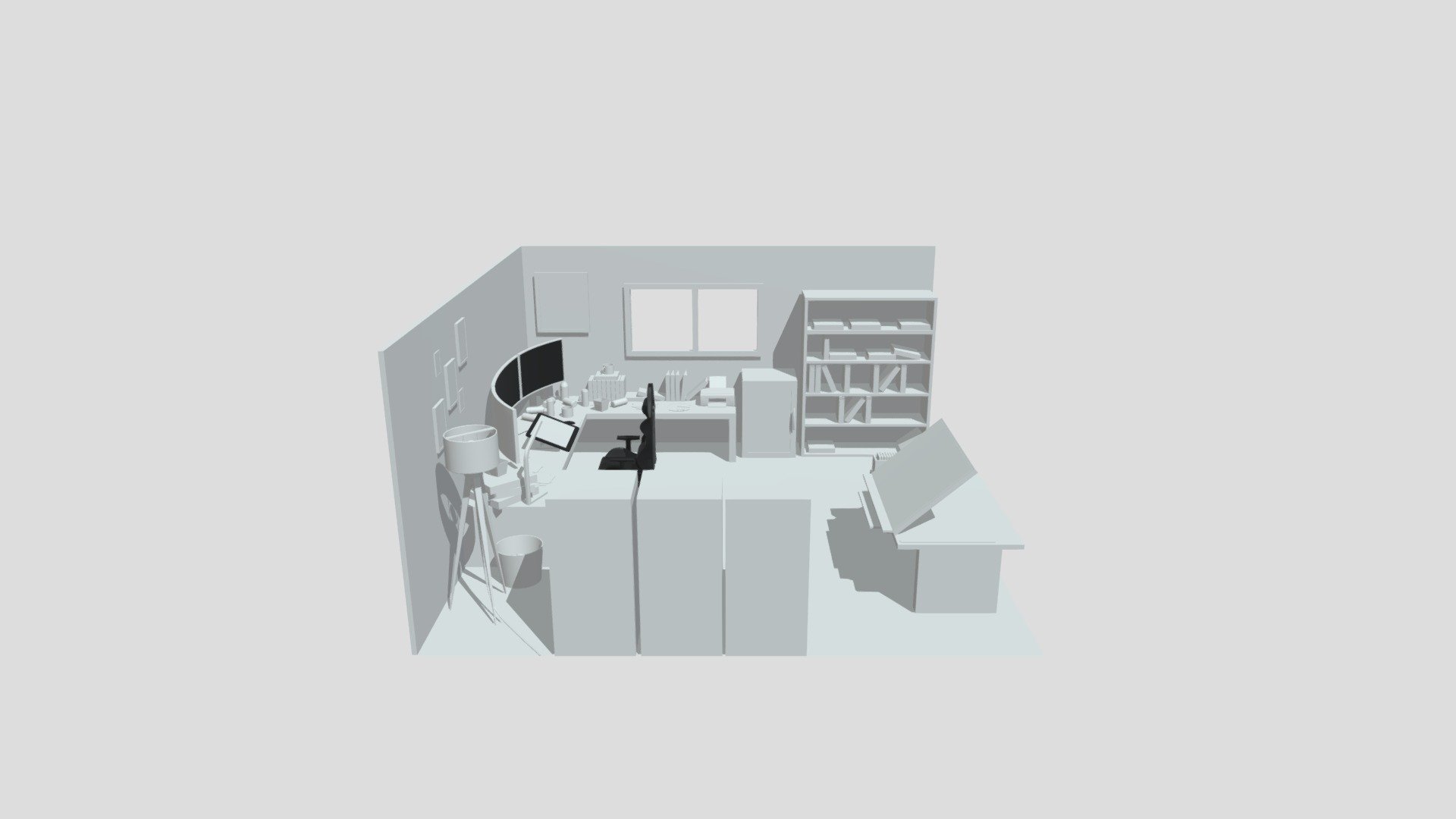 Dirty Desk - 3D model by Thomas.IQ.Iaquinta [7e63a4d] - Sketchfab