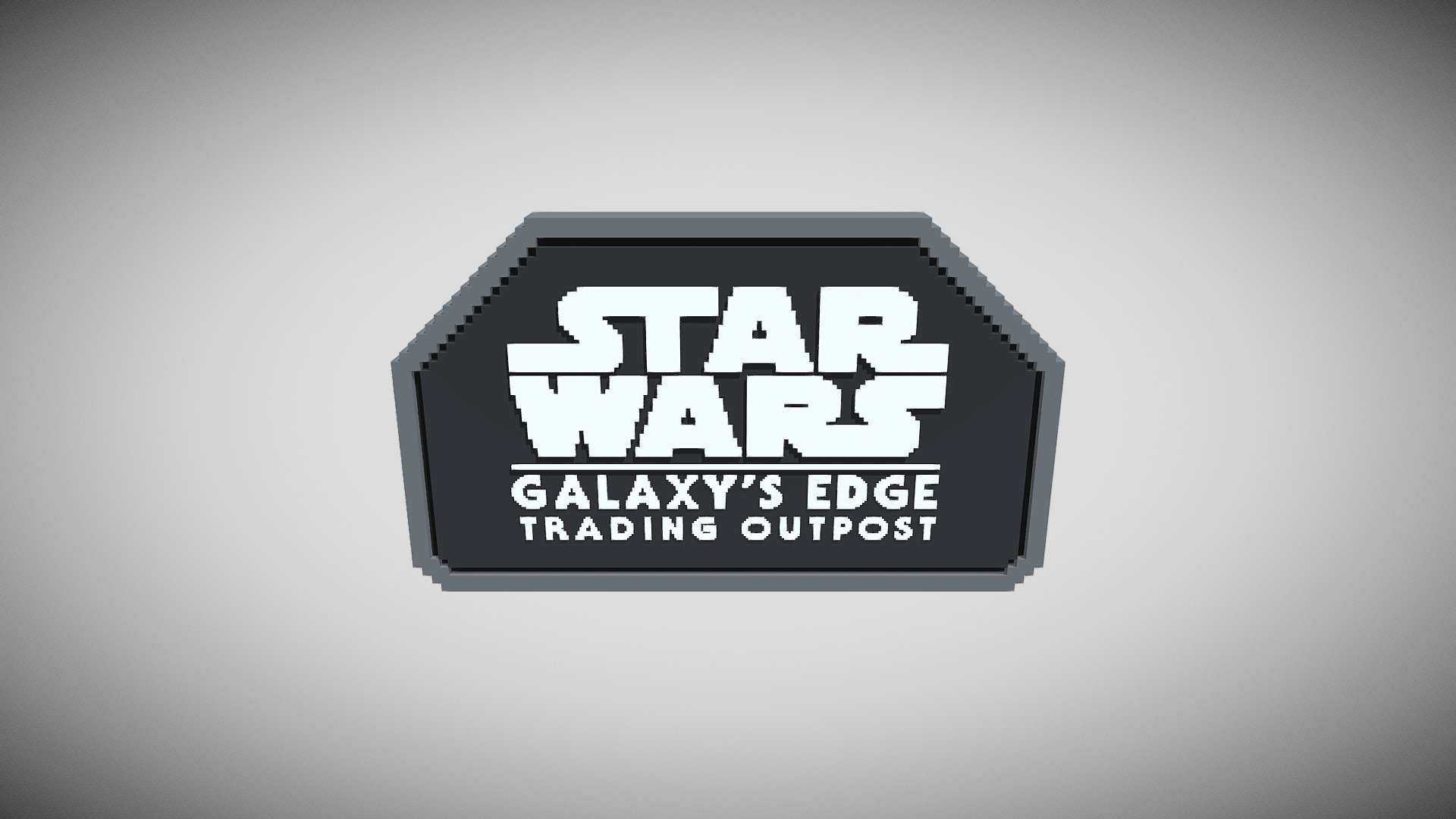 Star Wars Galaxy's Edge Trading Post Sign - 3D model by Electro3d ...