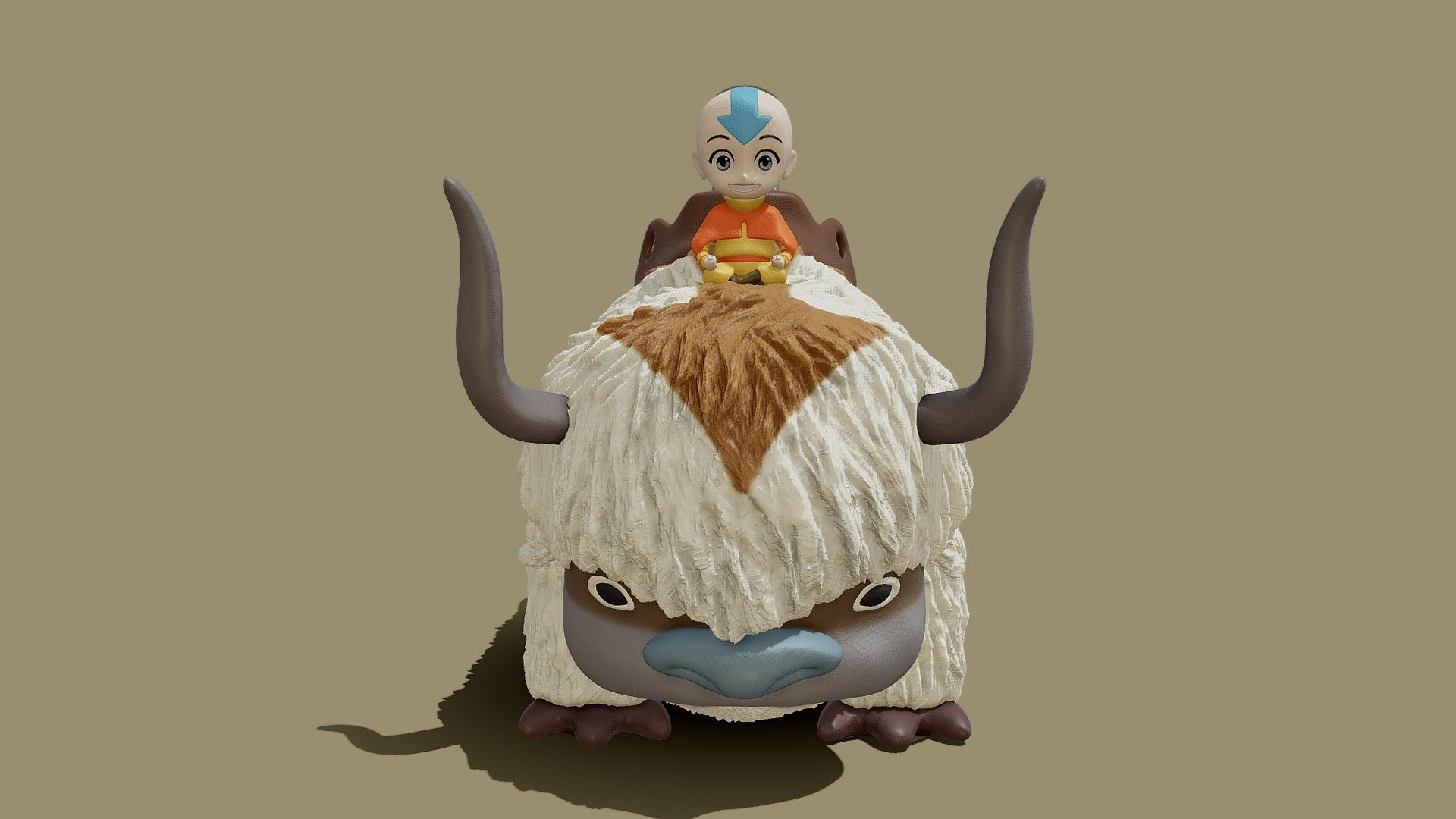 APPA, AANG, KATARA AND SOKKA - 3D model by Salazar_Kane [7e66444 ...