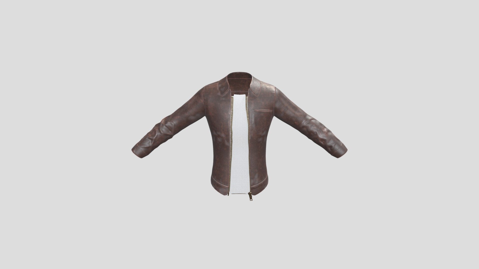 Basic Leather Jacket - 3D model by JayTipton [7e66489] - Sketchfab