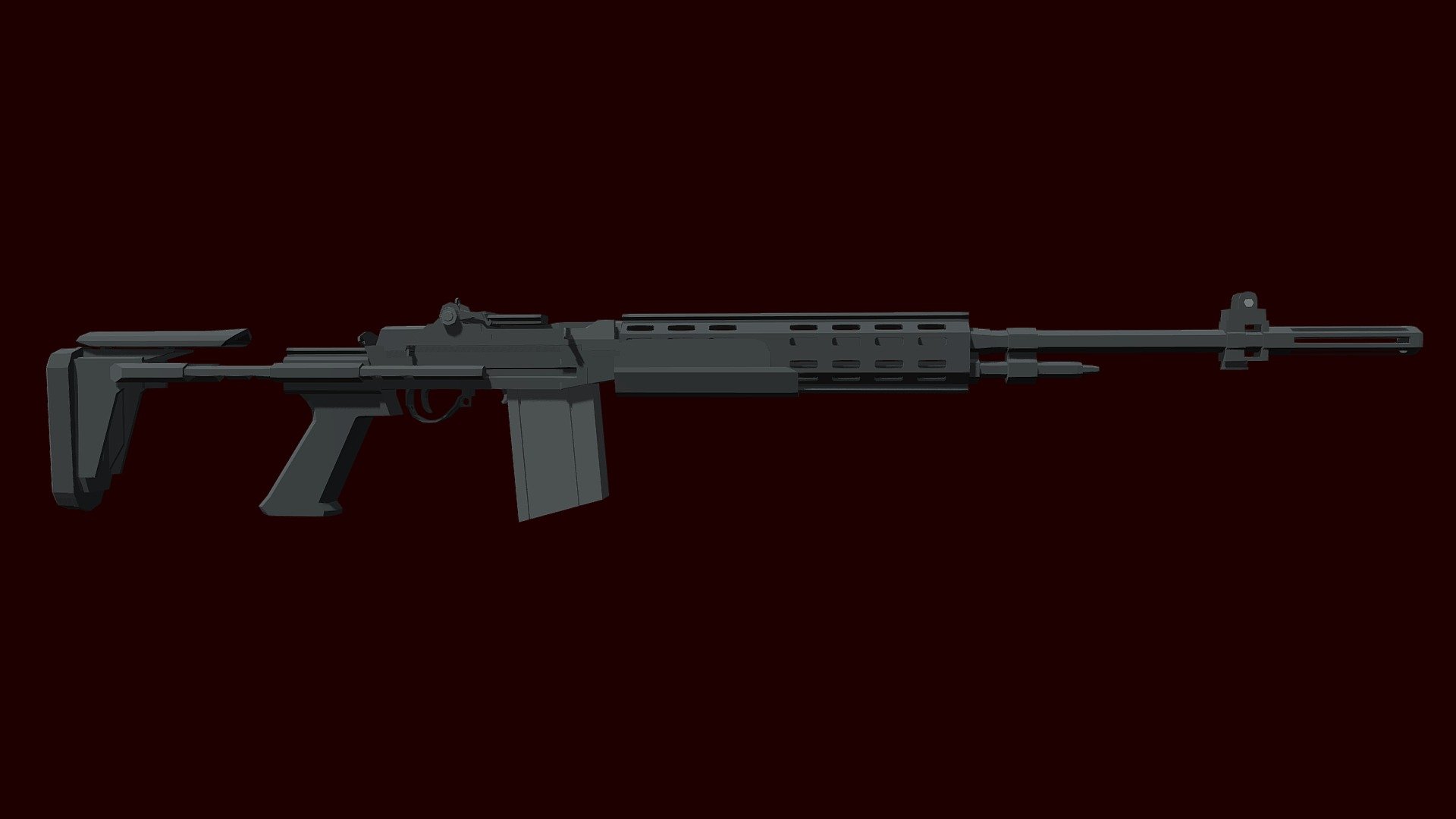 Low Poly MK14 Enhanced Battle Rifle - 3D model by BLACKACTIVITY ...