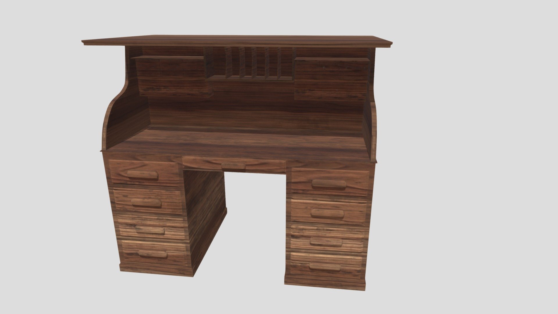 Desk - 3D model by basilvanhoutte [7e6a6b7] - Sketchfab