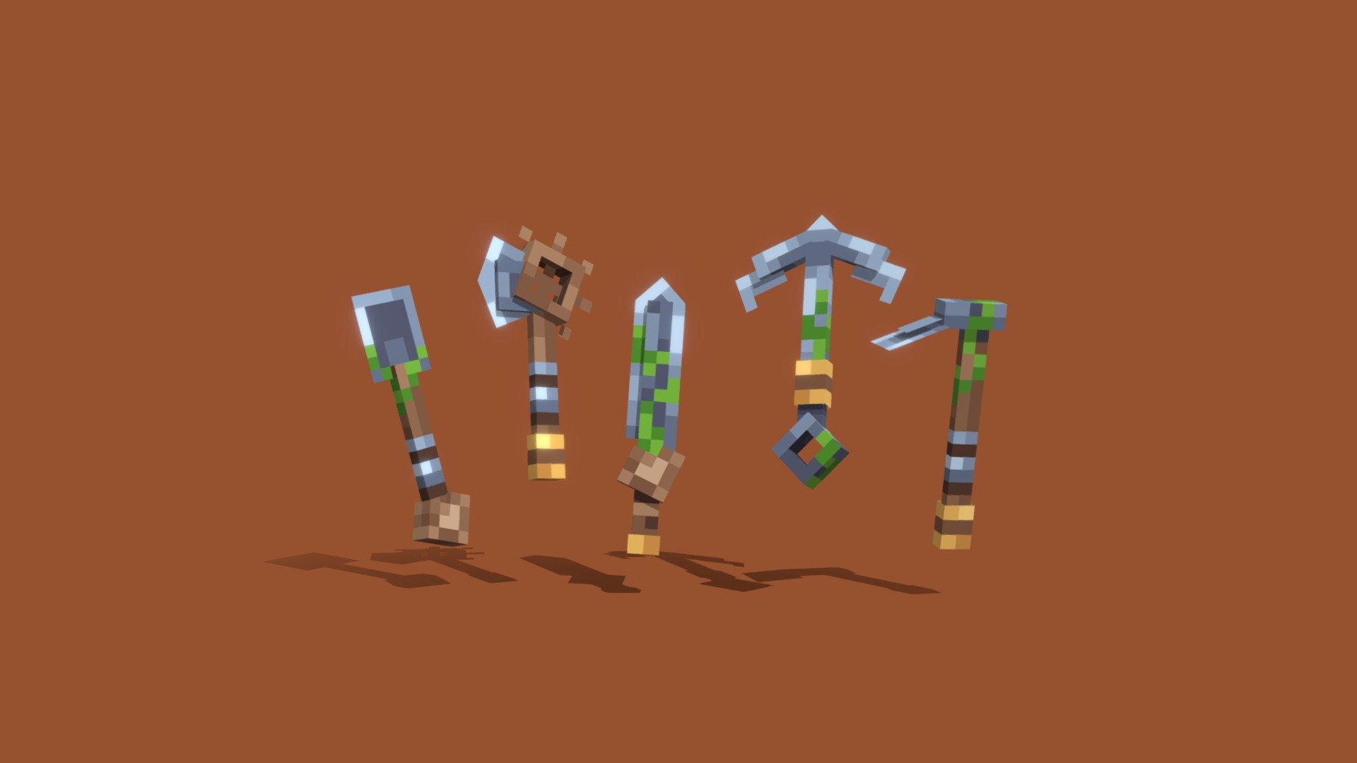 Boat themed tools - 3D model by Natzival [7e6db69] - Sketchfab