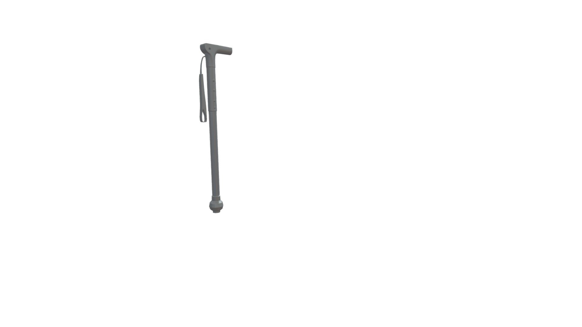 Adjustable walking cane with ergonomic handle - 3D model by met22080085 ...
