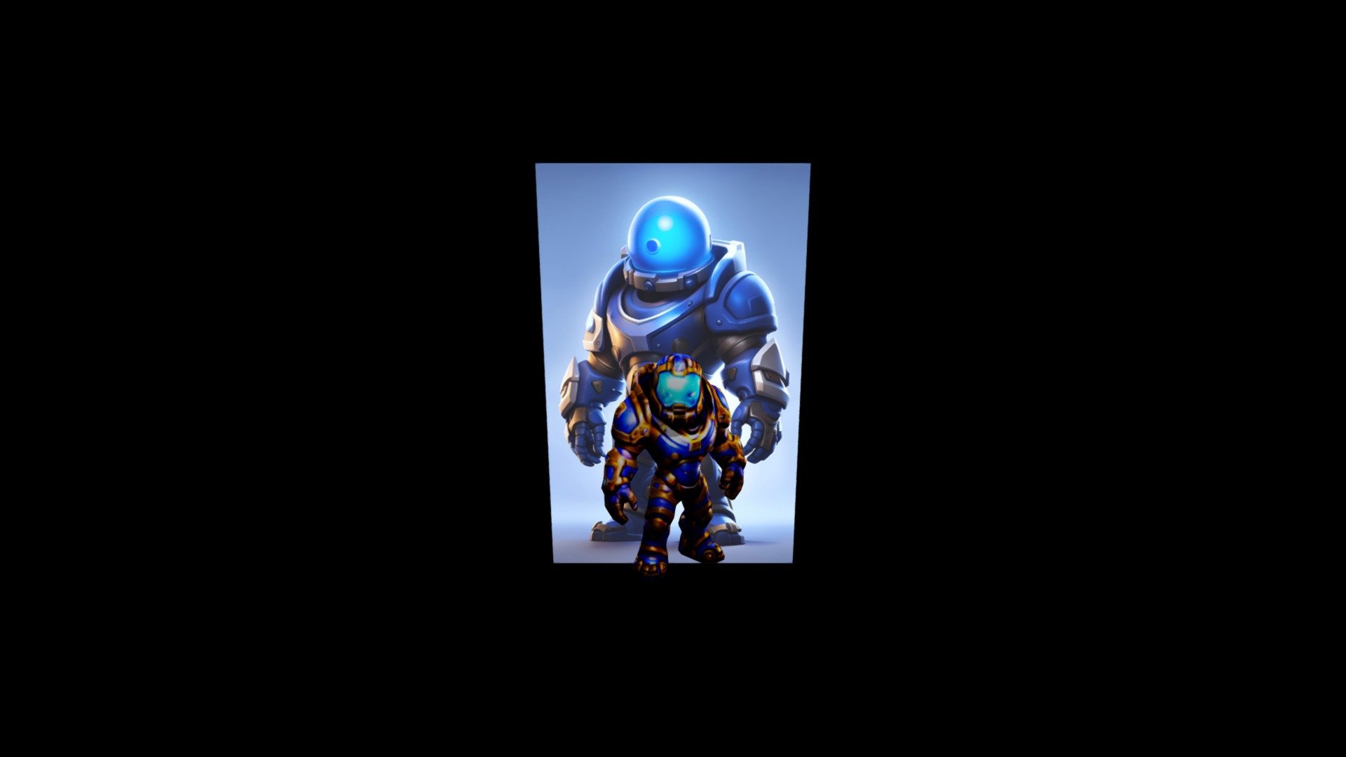 a blue robot with a helmet on, elon musk in fort - Download Free 3D ...