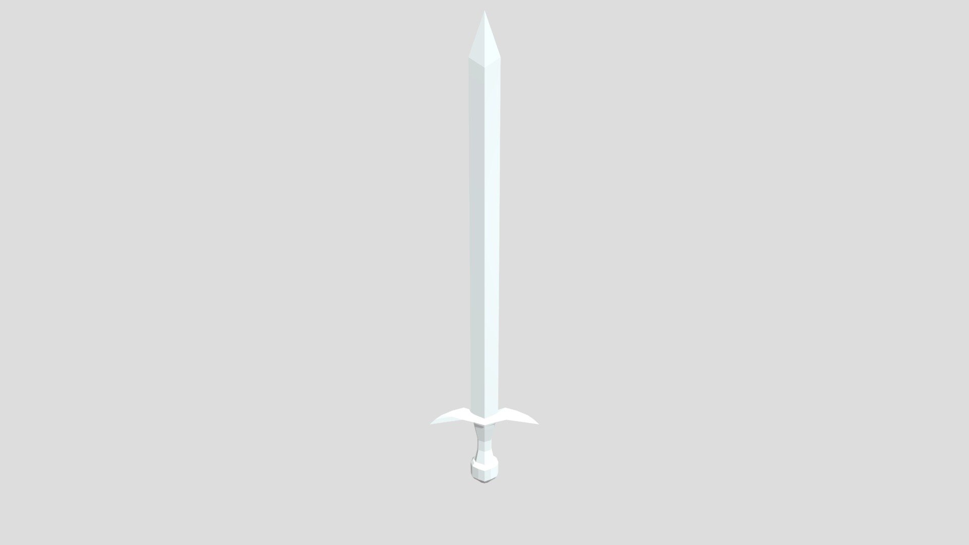 white sword - Download Free 3D model by facumidori [7e6fb85] - Sketchfab