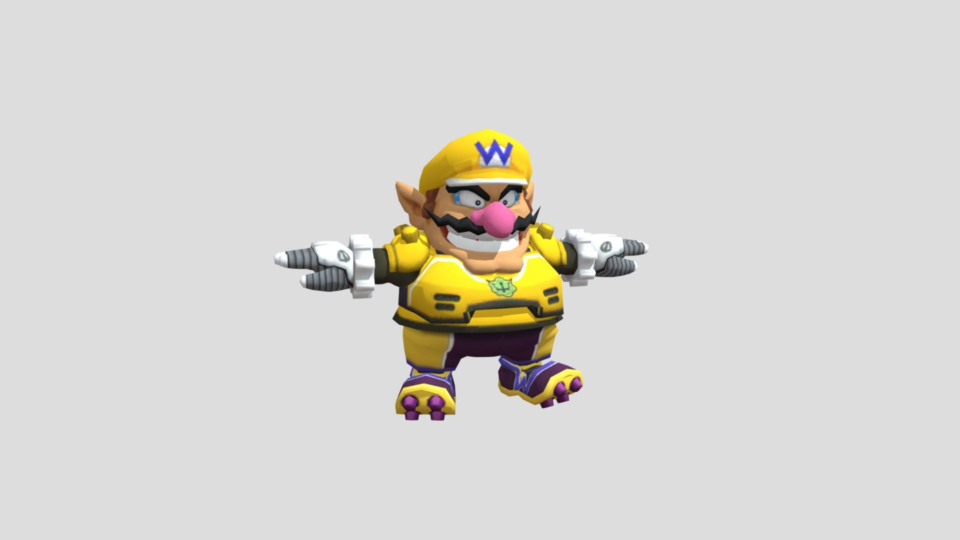 Wario - Download Free 3D model by tirrellclark.75 [7e70122] - Sketchfab
