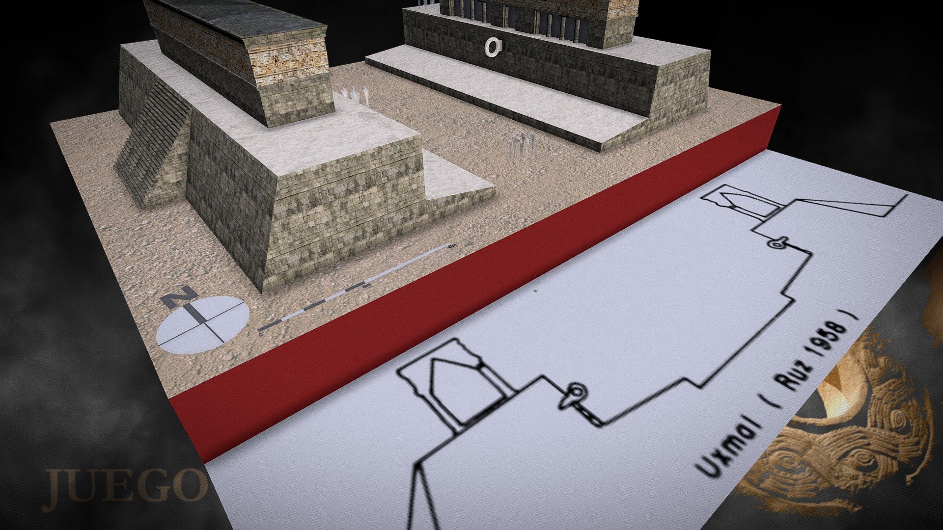 UXMAL - juego de pelota - 3D model by Archeografica_3D (@sastun1962 ...