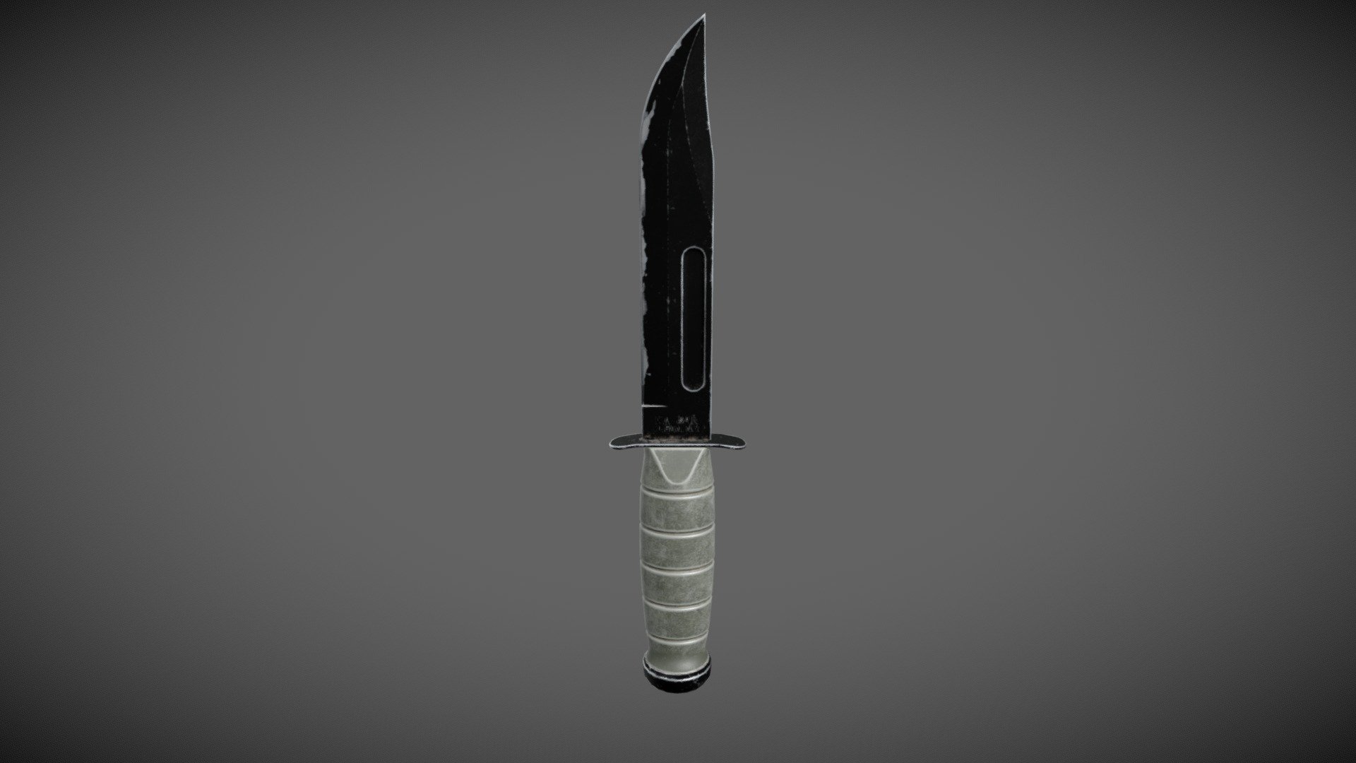 Commando Knife - 3D model by Alex Beauvillier (@Alex.Beauvillier ...