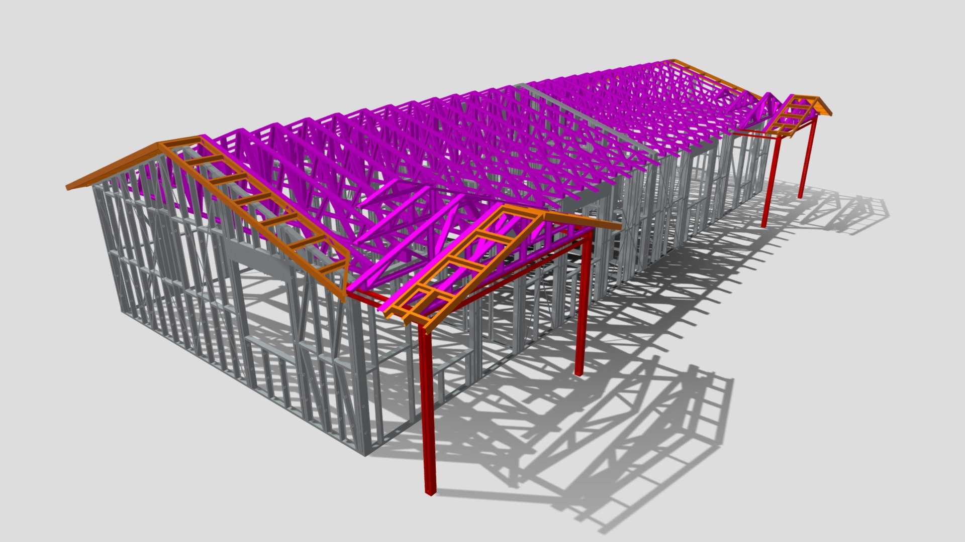 Residential Cold-Formed Steel Duplex DryCreek Rd - 3D model by ...