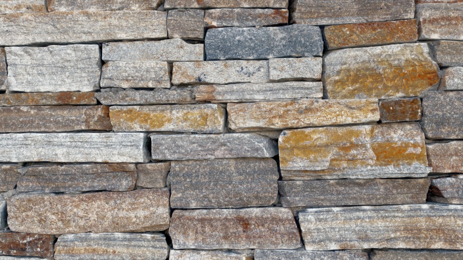 Crystal Creek Rustic Ledgestone without Mortar - 3D model by Natural ...