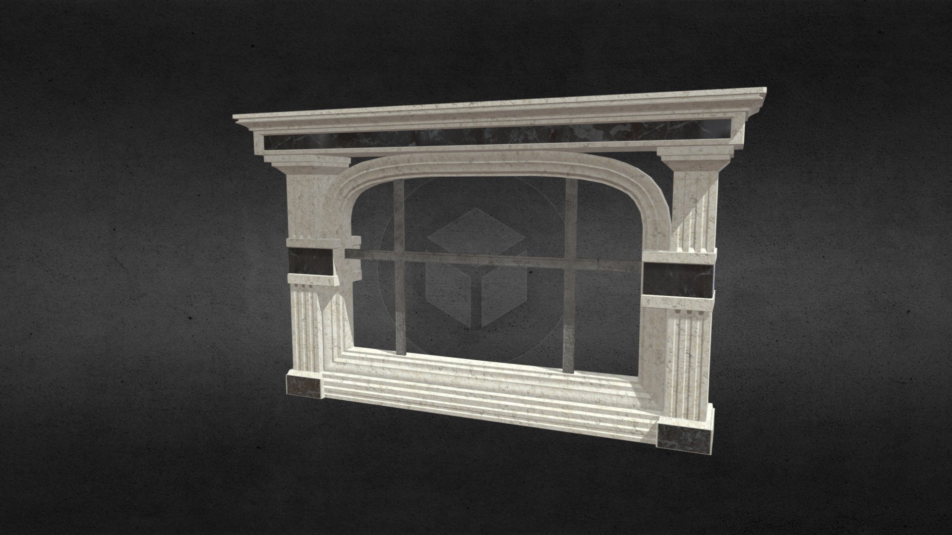 Window in the style modern - 3D model by Kamelya [7e74dbe] - Sketchfab