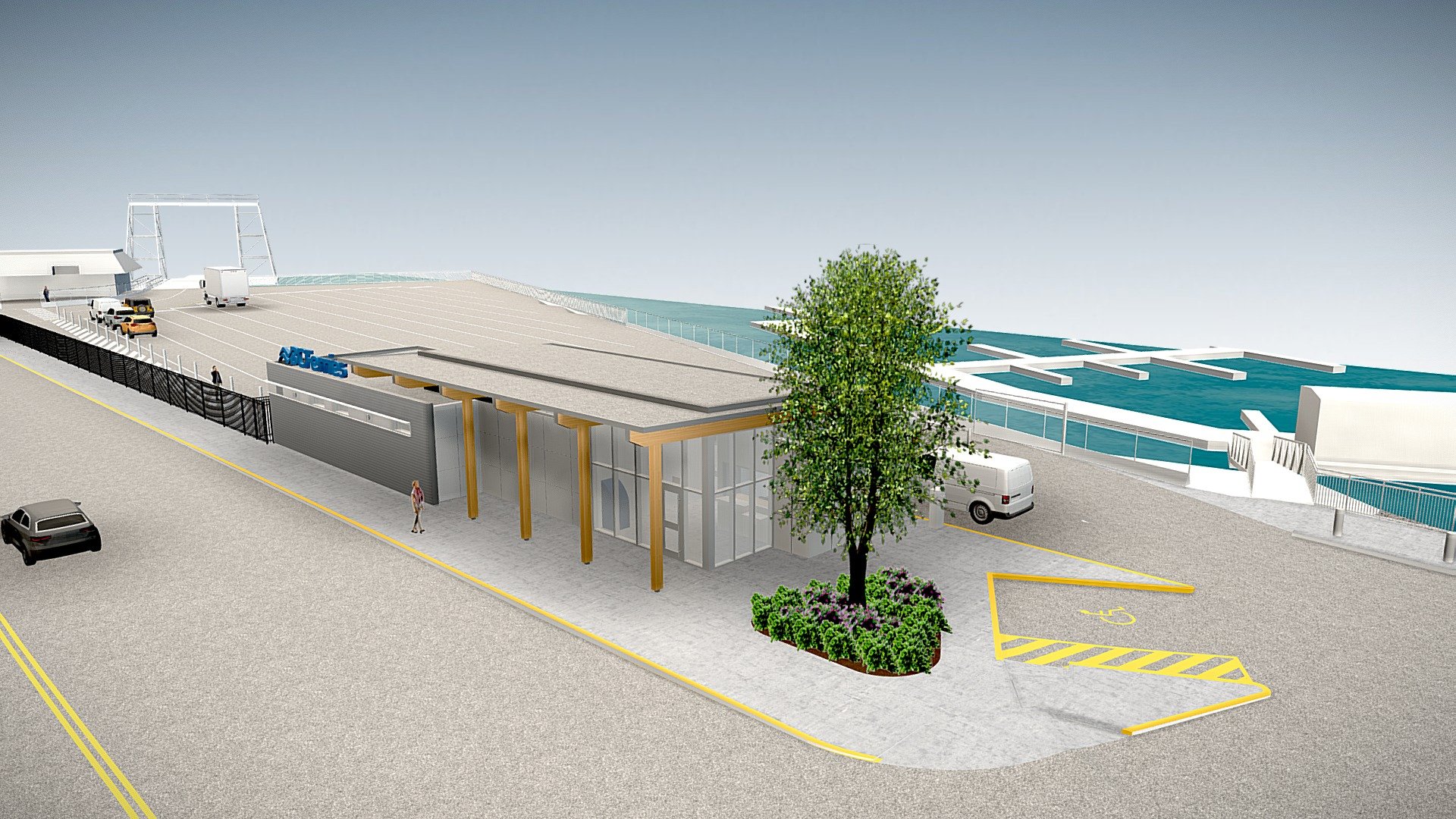 BC Ferries - Campbell River Terminal - 3D model by Checkwitch Poiron ...