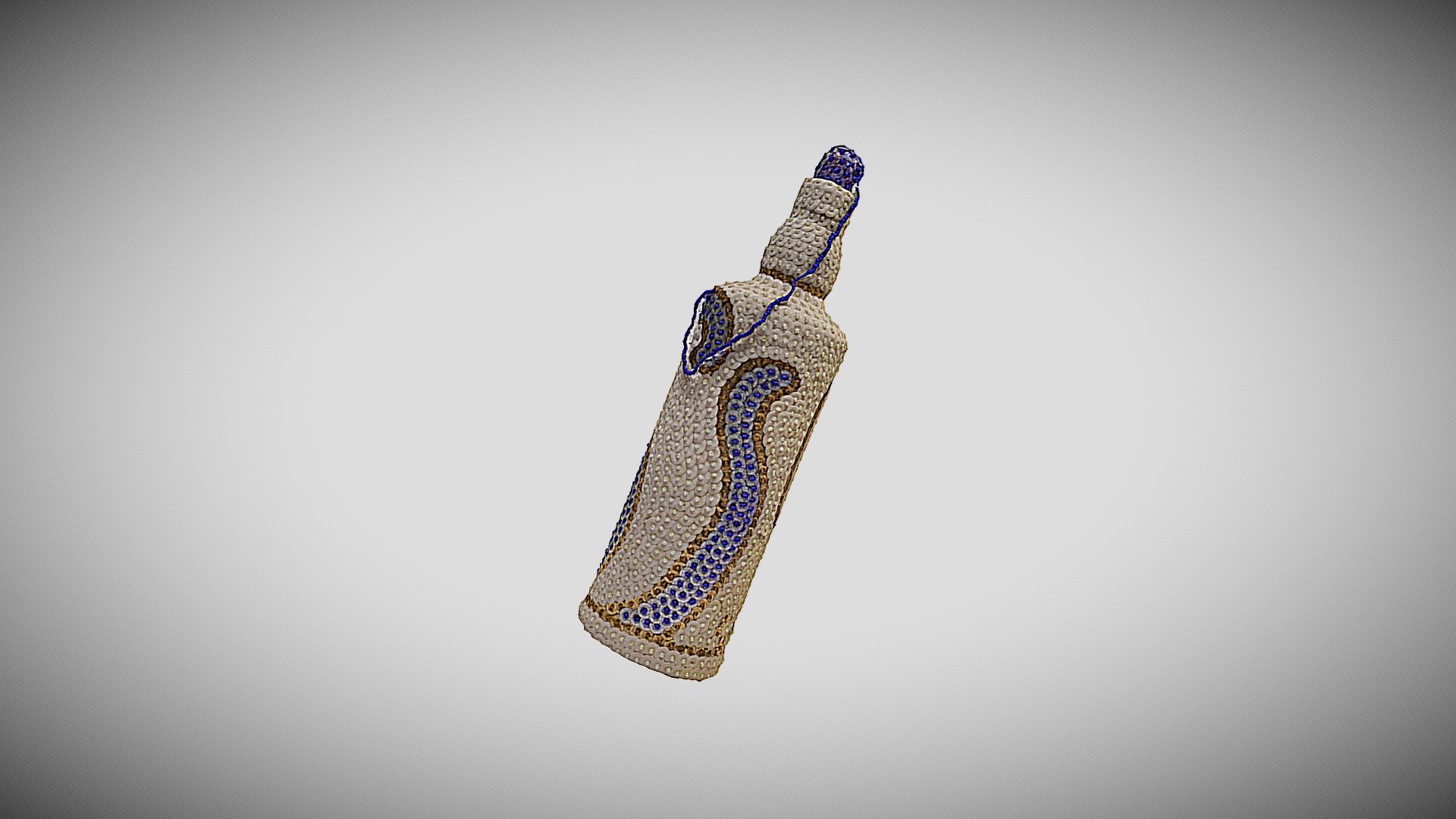 Haitian decorative (boutèy) ritual bottle - Download Free 3D model by ...