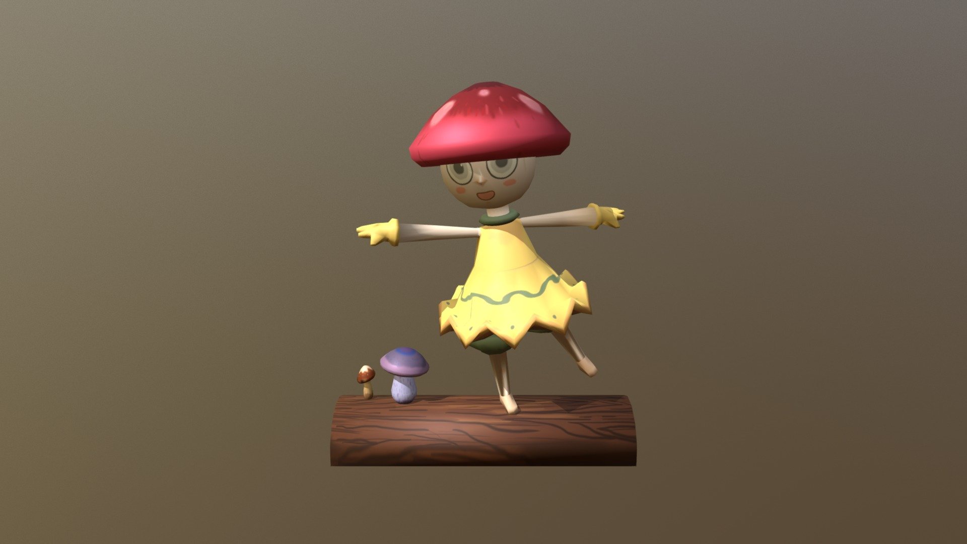 Mushroom wizard - 3D model by yammylo [7e79c01] - Sketchfab
