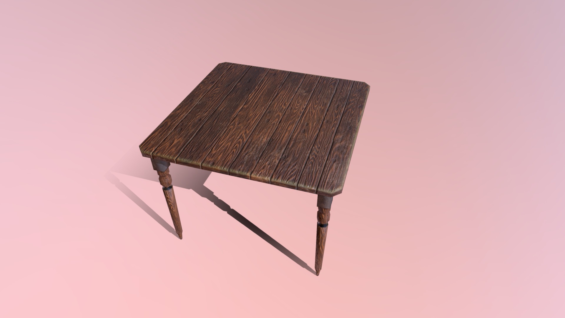 Wooden Table - Download Free 3D model by FimK models (@SCDU) [7e7a8c3 ...