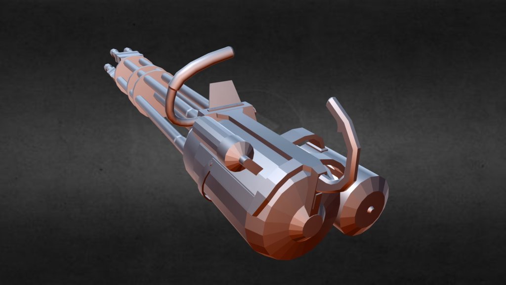 Minigun - Download Free 3D model by Airmaster [7e7aa0a] - Sketchfab