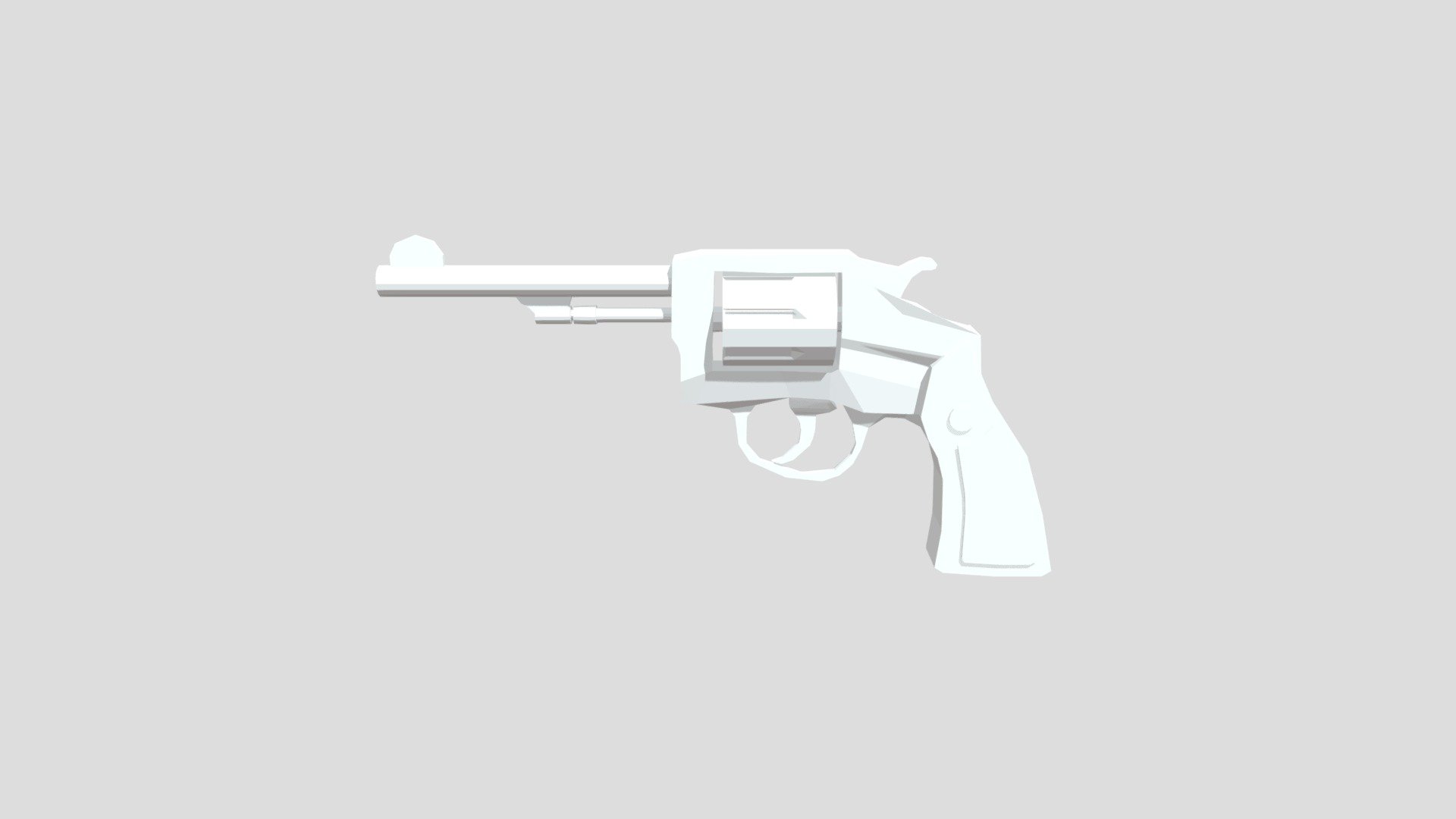 Revolver Low Poly Blender Model - Download Free 3D model by mr ...