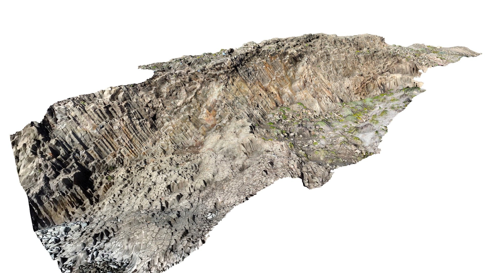 Columnar joints in dacite 1, Spain - Download Free 3D model by Sara ...