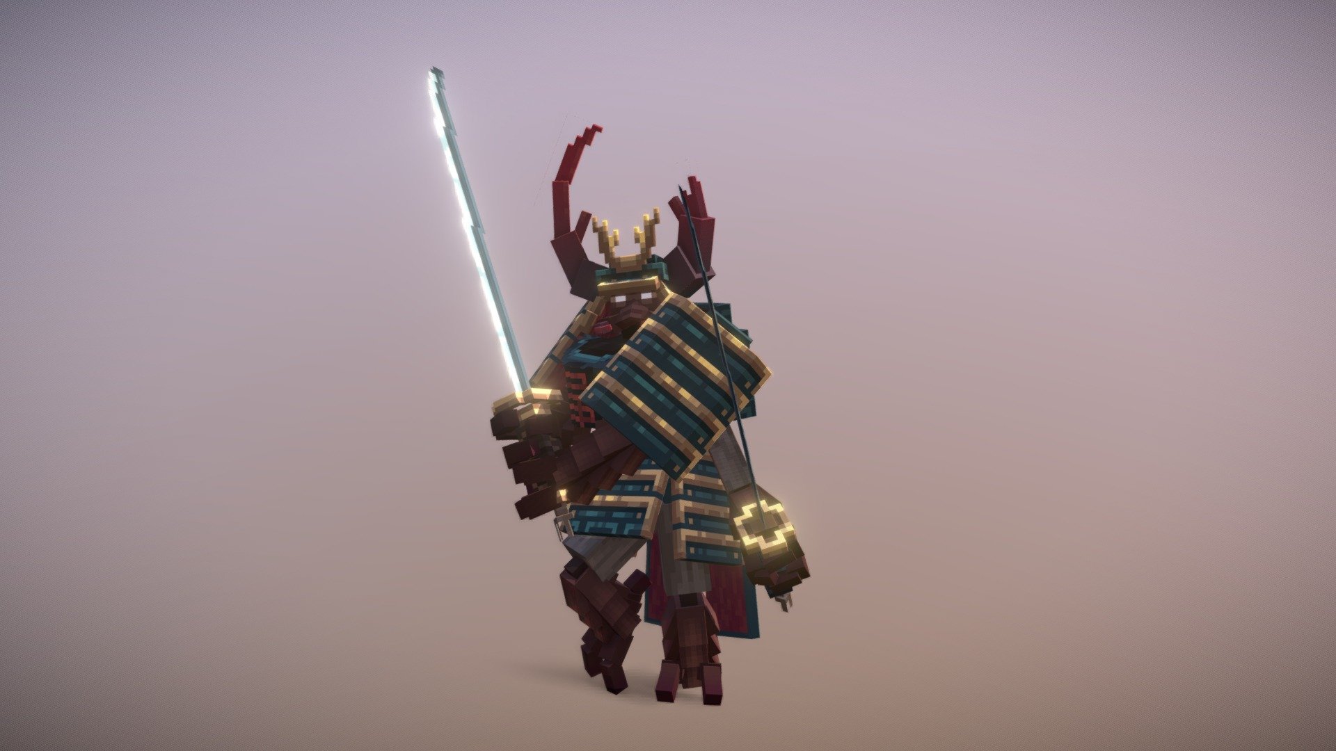 samurai beetle - 3D model by Block's Myth (@markmj) [7e7db0f] - Sketchfab