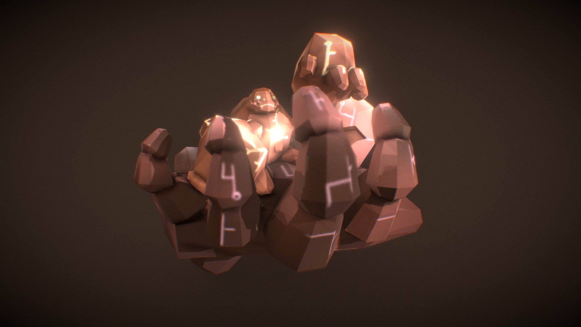 Golem the rock spirit - 3D model by luqi_pamungkas [7e7efcb] - Sketchfab