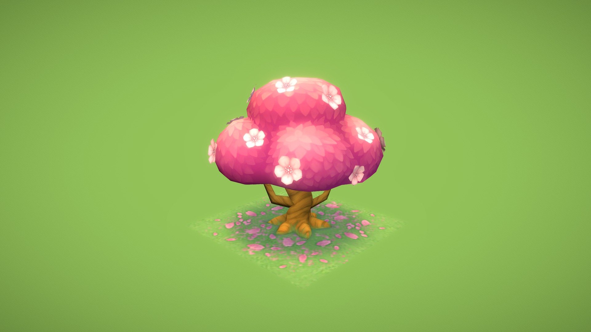 Sakura tree - 3D model by Big judy man (@acerane) [7e820c6] - Sketchfab