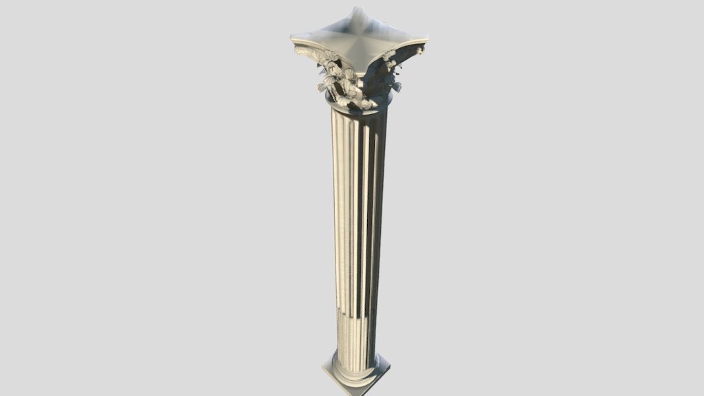 Column model from roman sanctuary - 3D model by Atelier Terr'Arc ...