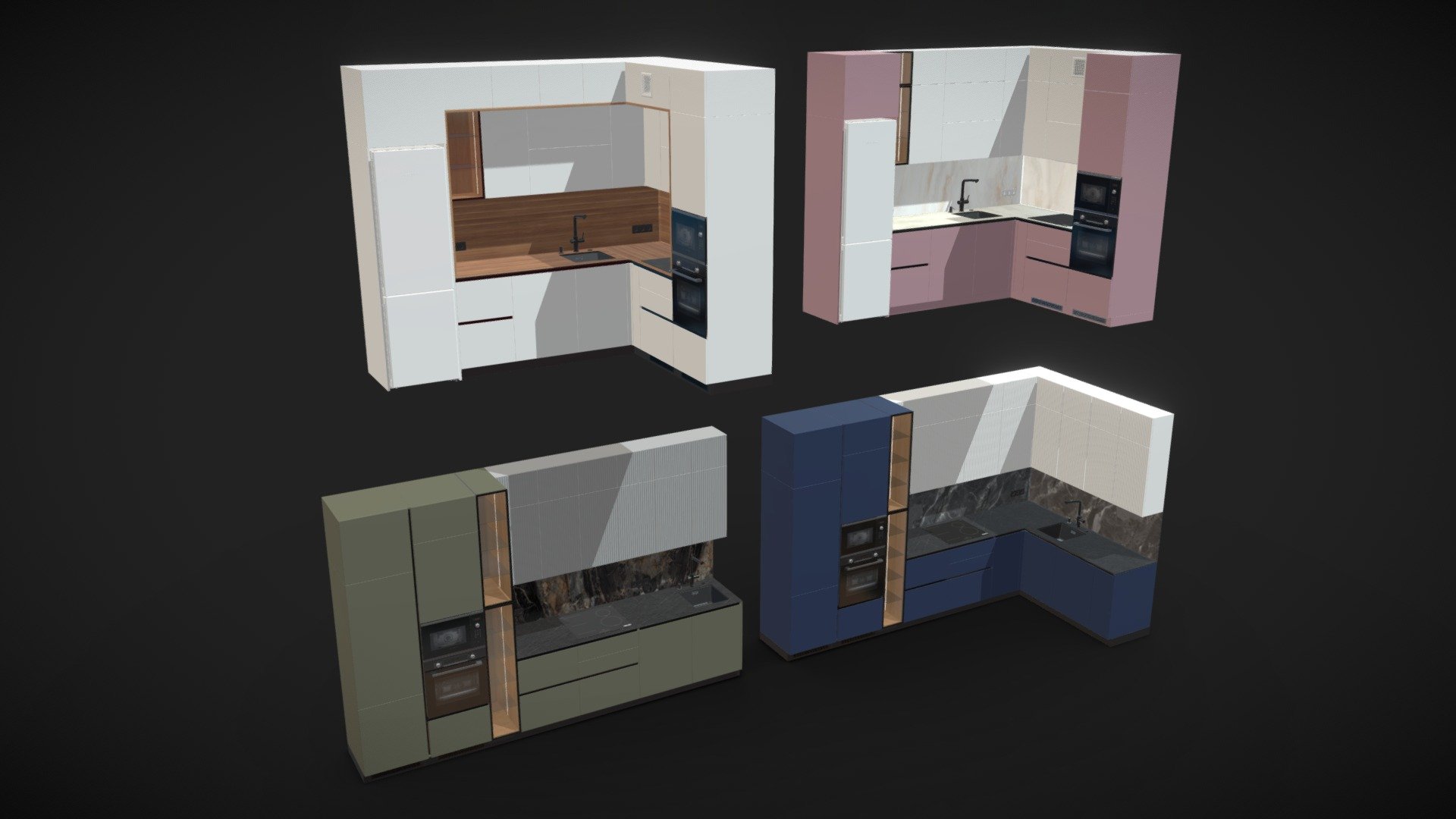 Kitchen set 1 - Buy Royalty Free 3D model by madMIX [7e88e34 ...