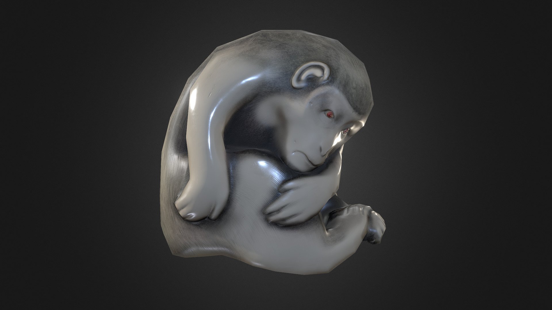 Monkey sculpt - 3D model by LC (@_lucaschang) [7e8a8d7] - Sketchfab