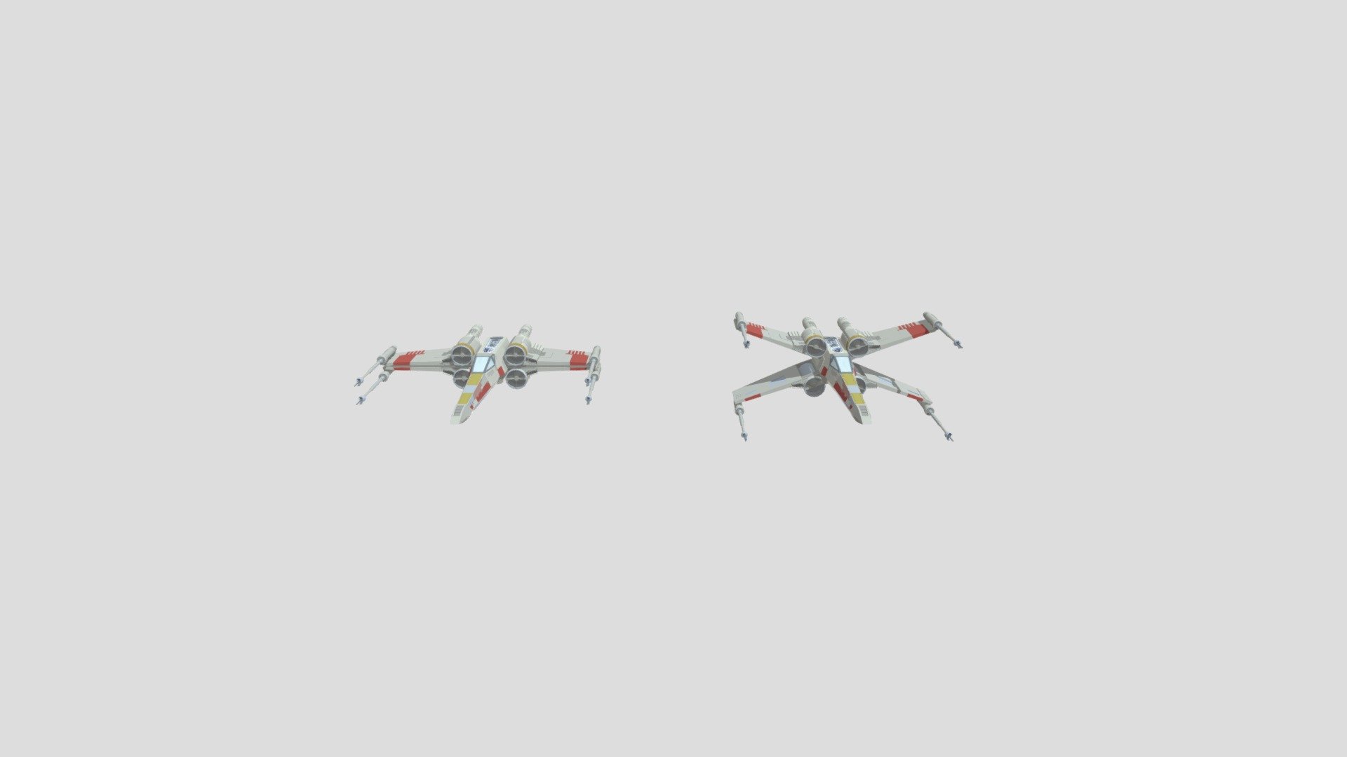 X - Wing_scene - Download Free 3D model by SaytRall [7e8b989] - Sketchfab