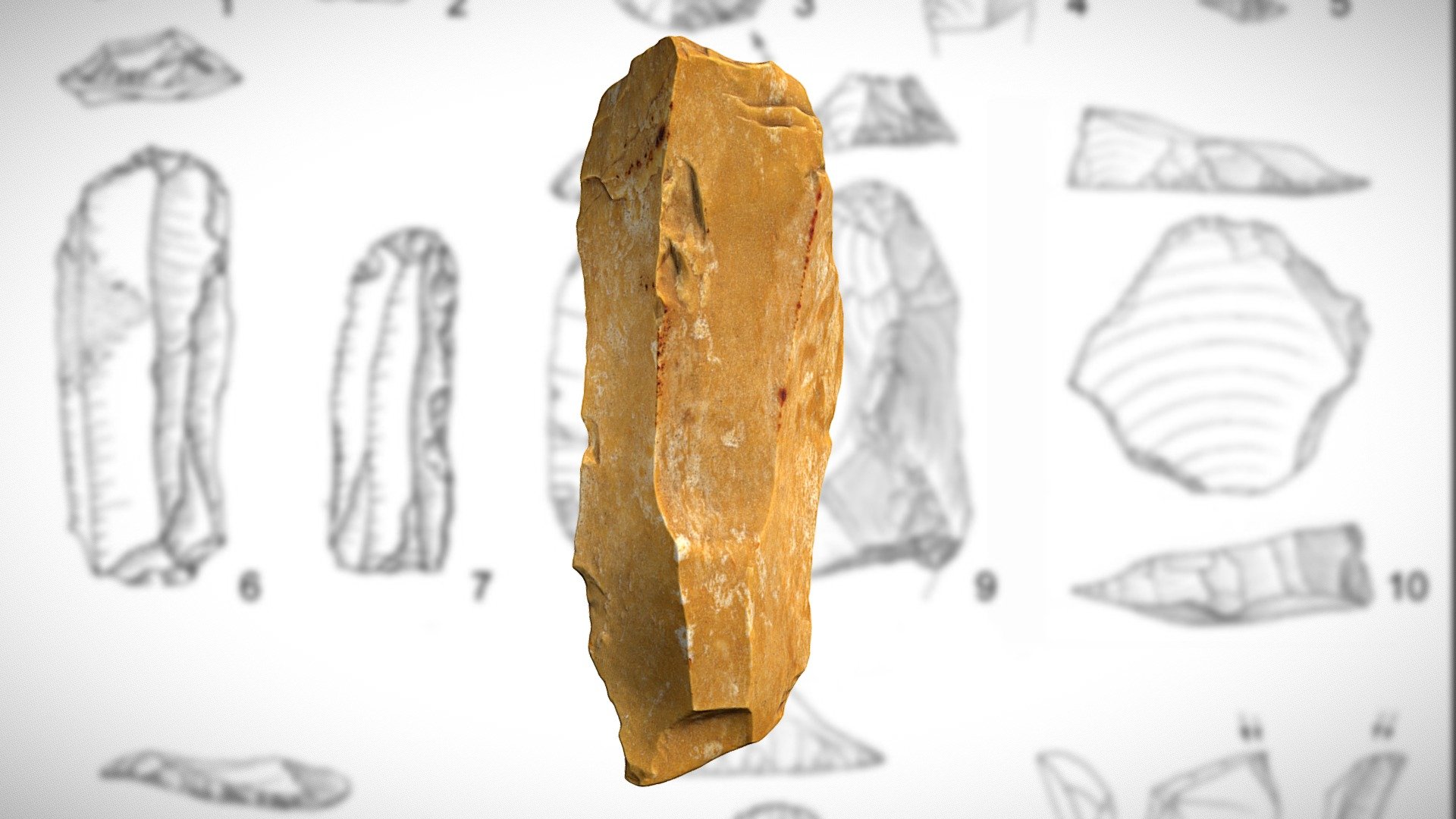 Chert Micro Blade - Download Free 3D model by Frank McMains ...