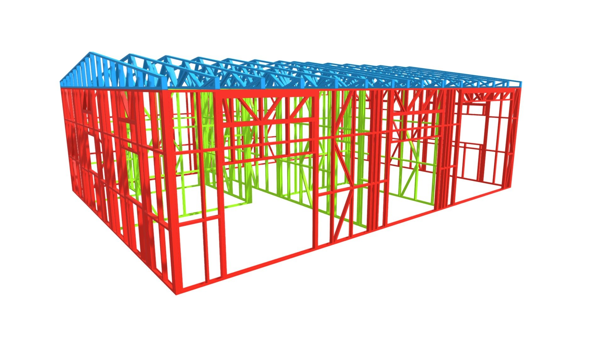 Proposed 12X9M Shed- Gable - Download Free 3D model by SmartFraming Ltd ...