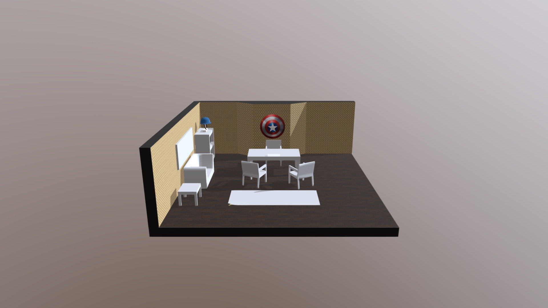 Captain America Office - Download Free 3D model by 529736 [7e8d4c1 ...