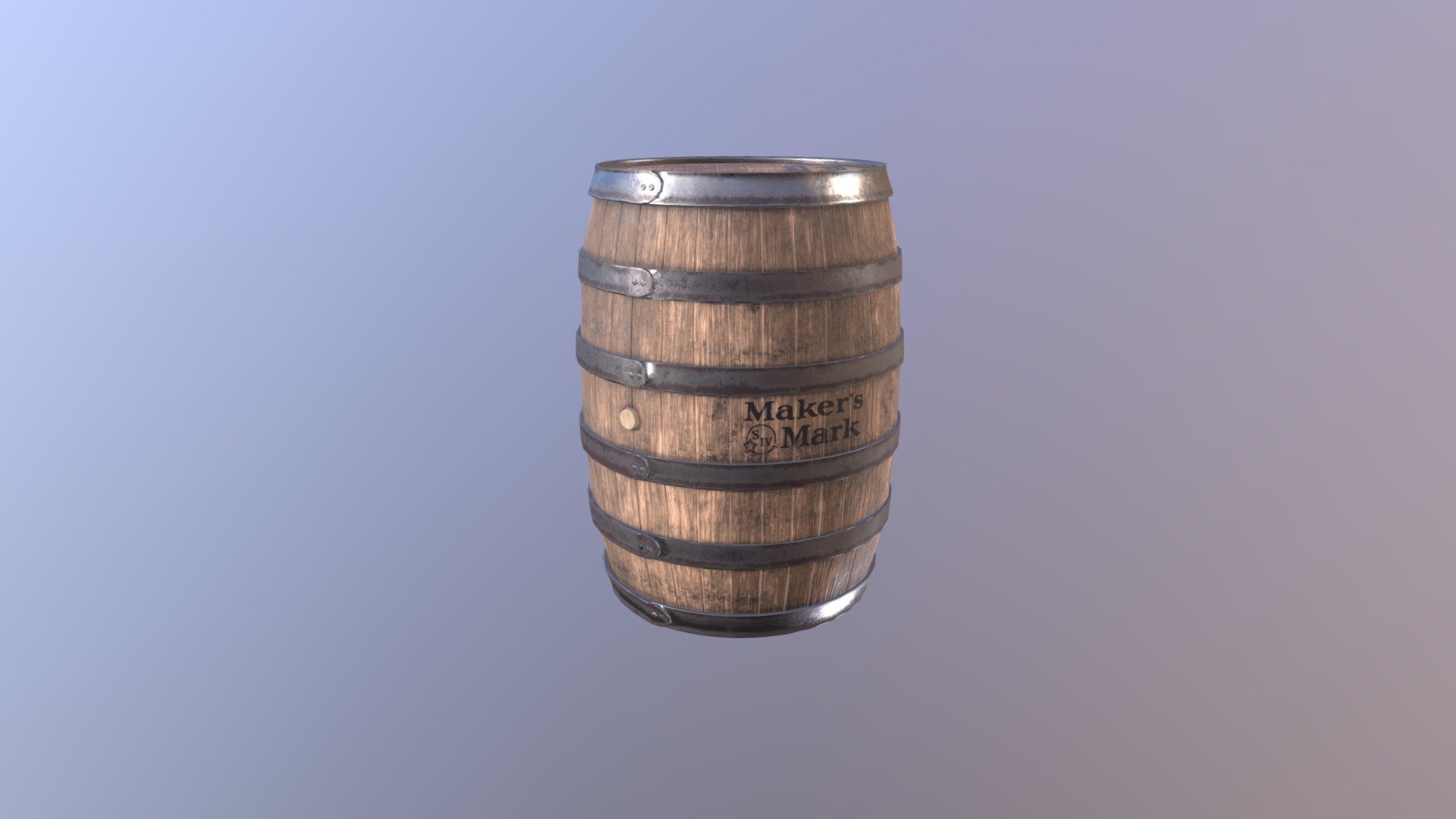Whiskey barrel - Download Free 3D model by szymon.burek [7e8d8f5 ...