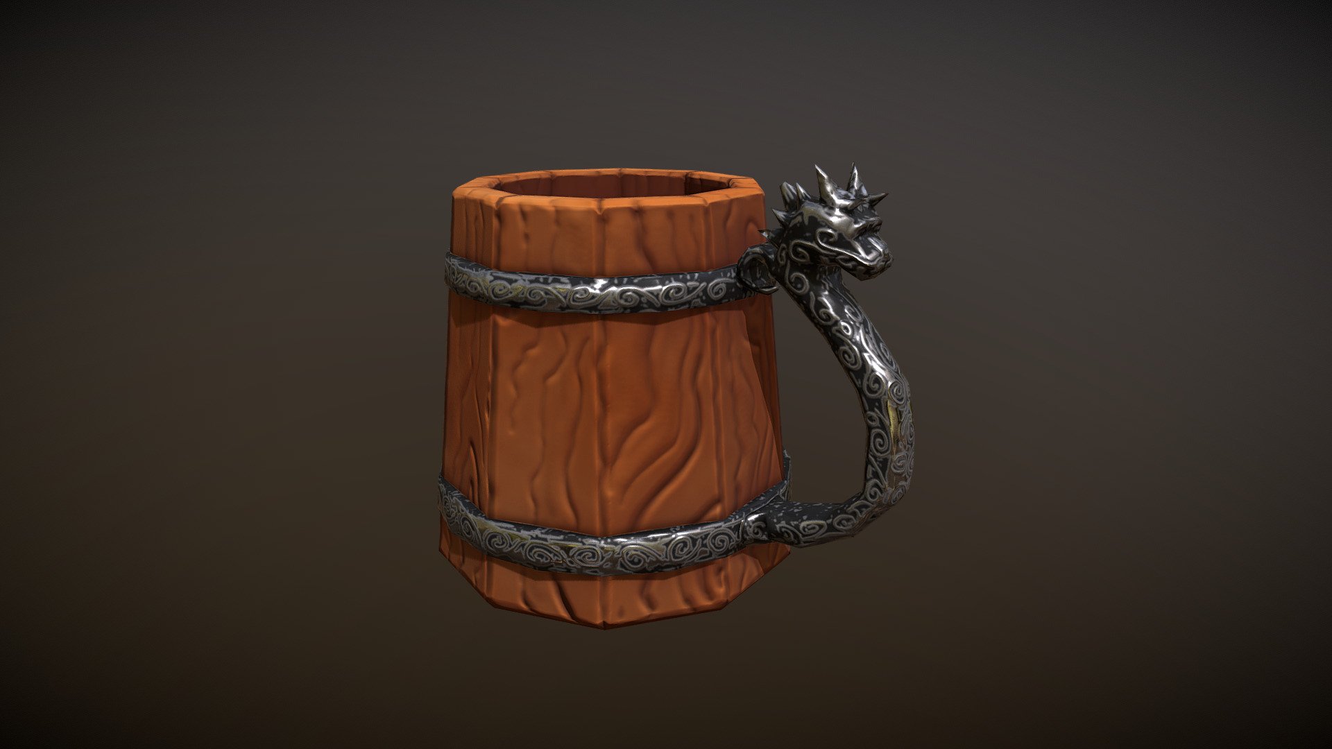 Medieval fantasy stylized beer mug - 3D model by Scritta [7e91990 ...
