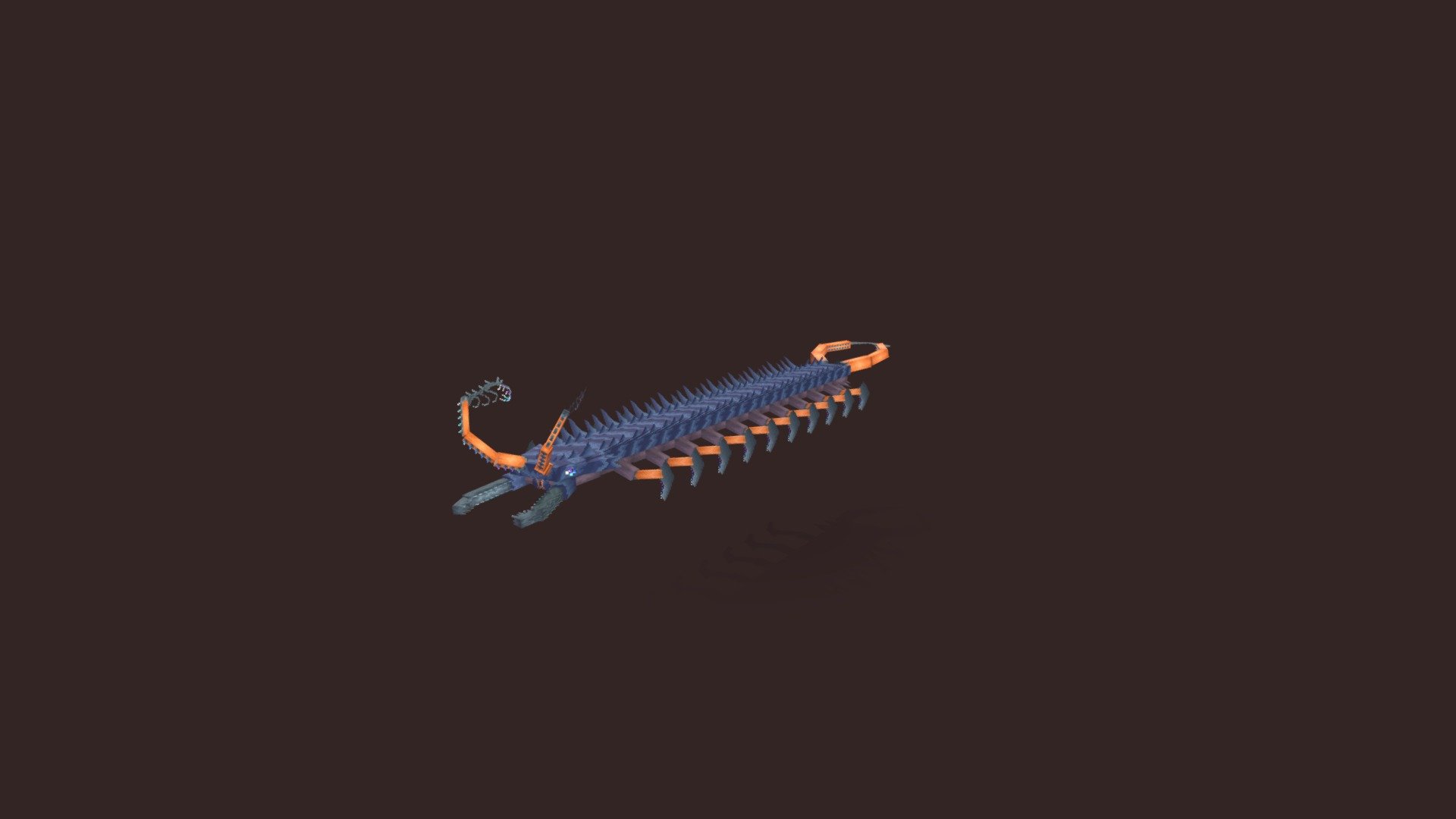 Electric centipede - 3D model by fishguy_223 [7e92f96] - Sketchfab