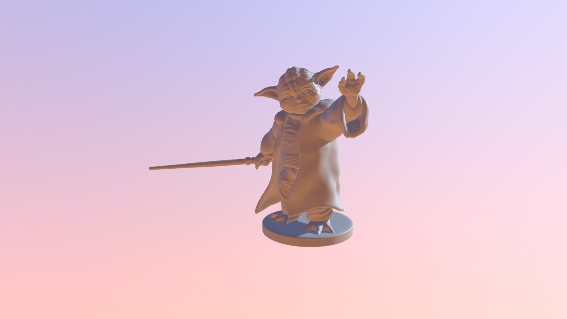 Yoda - 3D model by bekzaland [7e941db] - Sketchfab