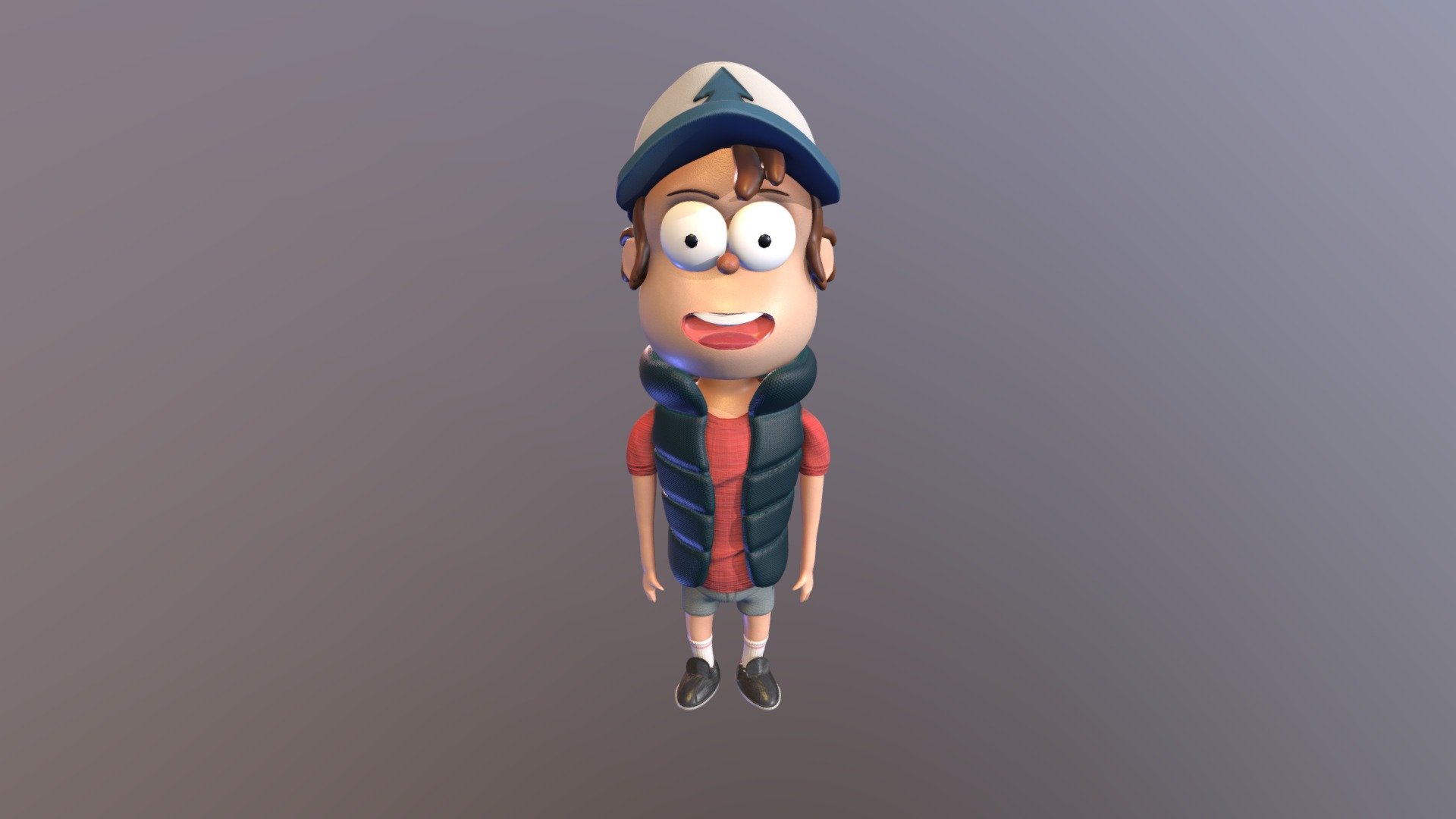 Dipper Pines - 3D model by edgardo.paz [7e944ff] - Sketchfab