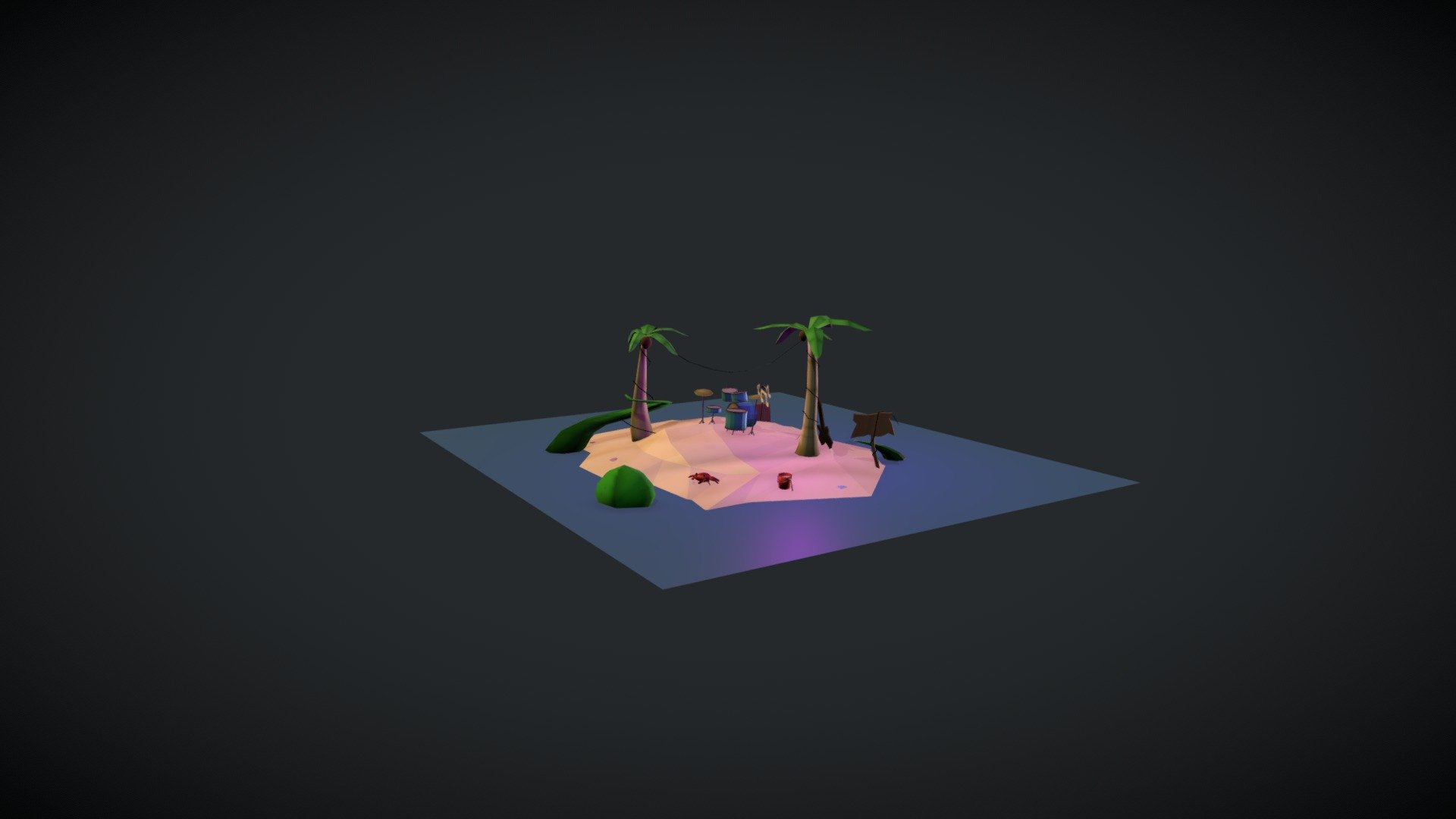 Metal Island Diorama - Download Free 3D model by roxykornel [7e95bc2 ...