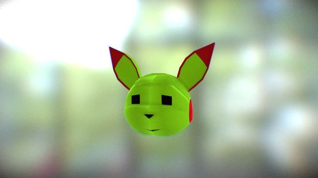 Pikachu Face (WIP) - 3D model by rgbguy (@sagarkalbande) [7e96f9f ...