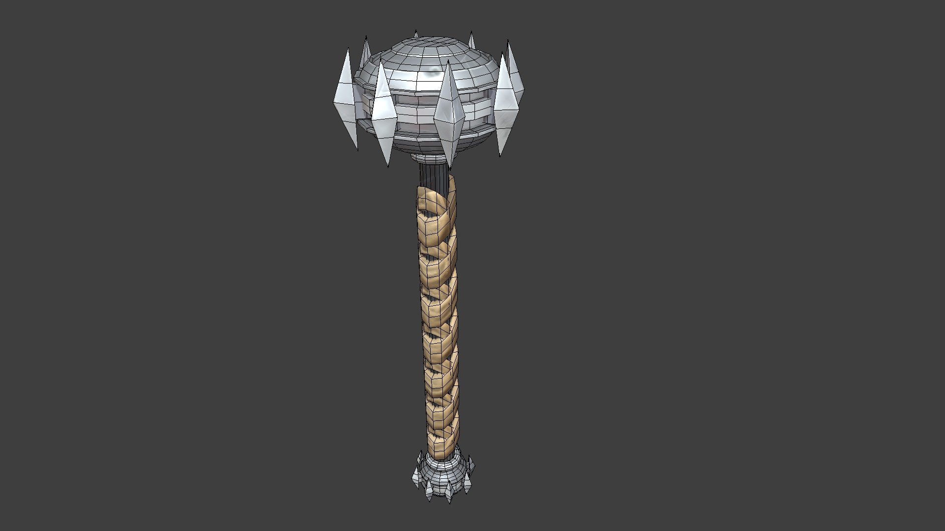 Mace Low Poly- Very Hi Resolution - Download Free 3D model by mbesham ...
