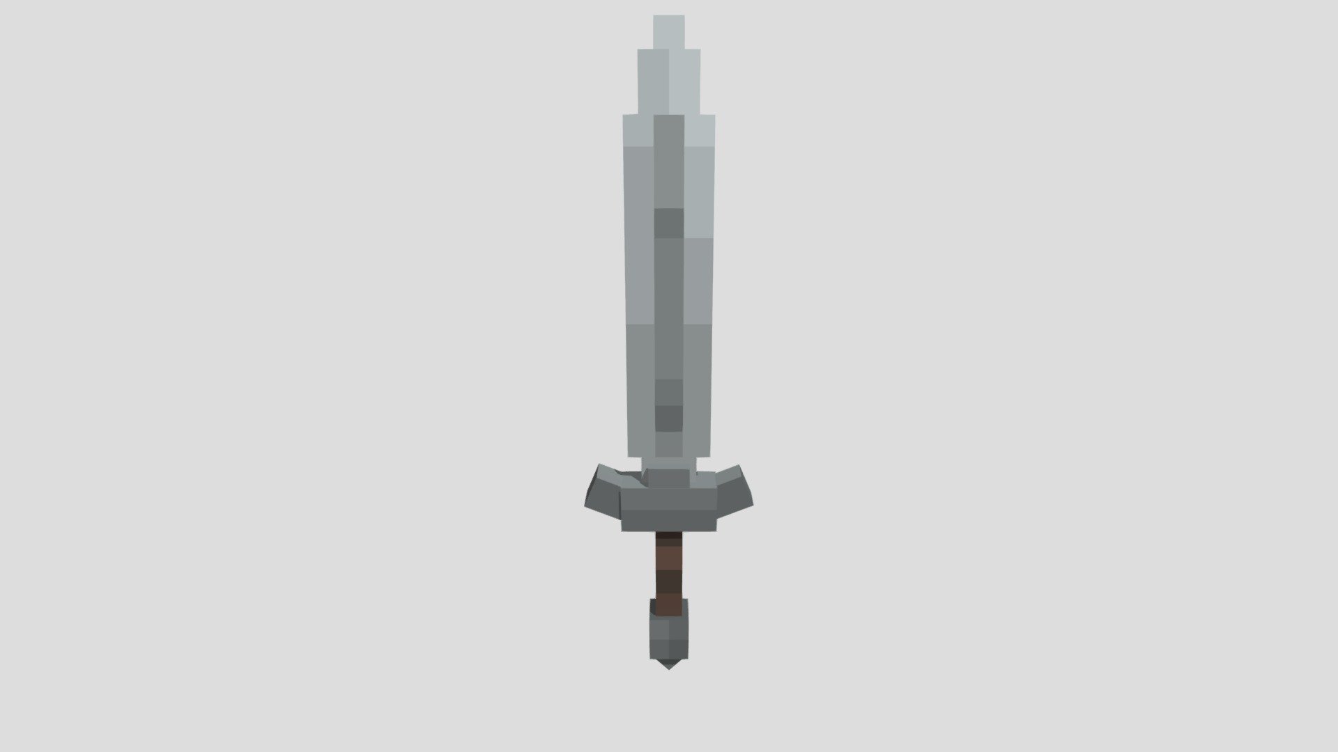 Low Poly Voxel Dagger - 3D model by purepoet [7e9d929] - Sketchfab