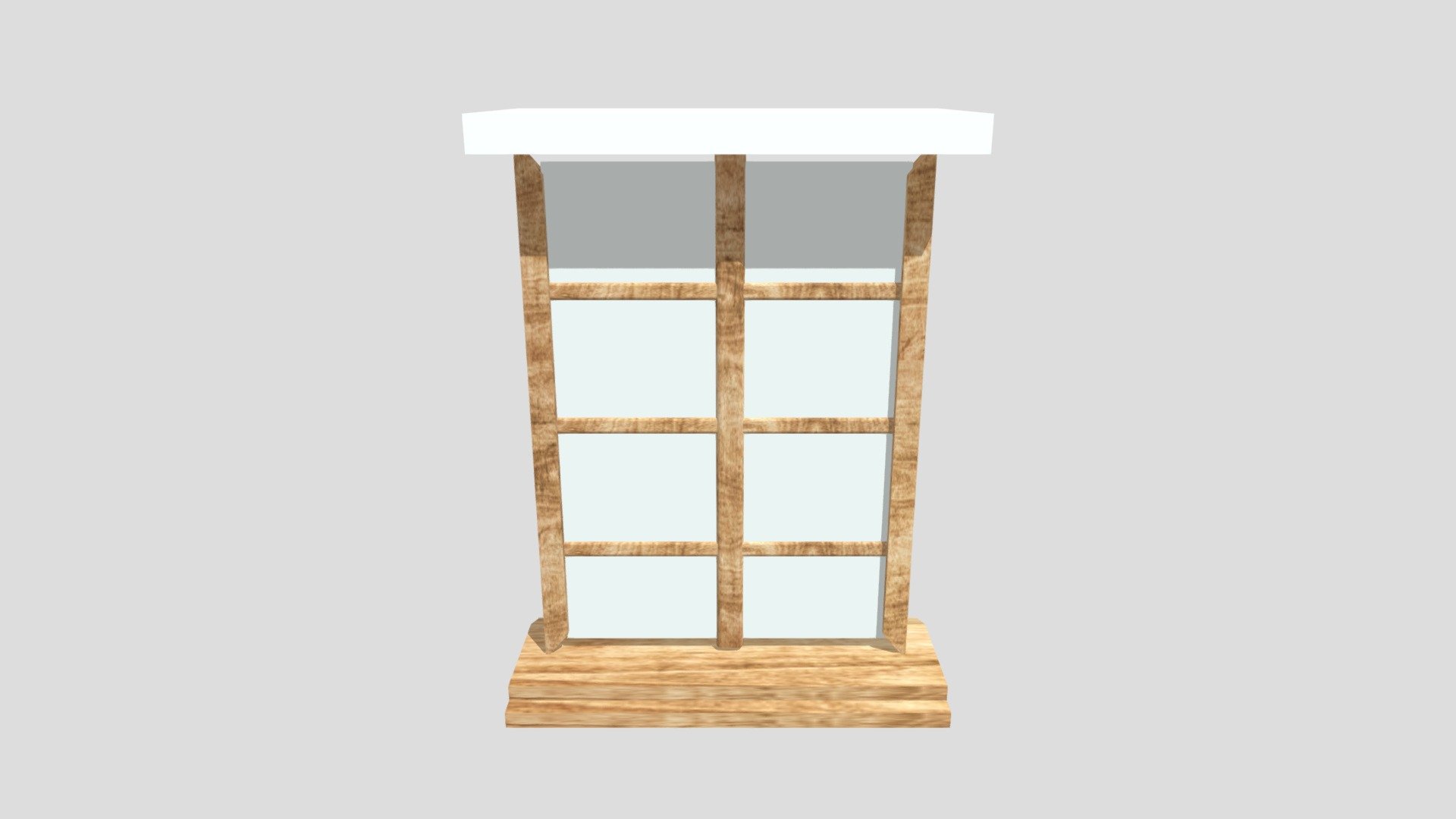 simple wooden Window - Download Free 3D model by wanid [7ea1596 ...